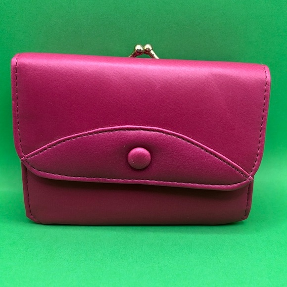 Bags | Magenta Color Compact Wallet | Poshmark
